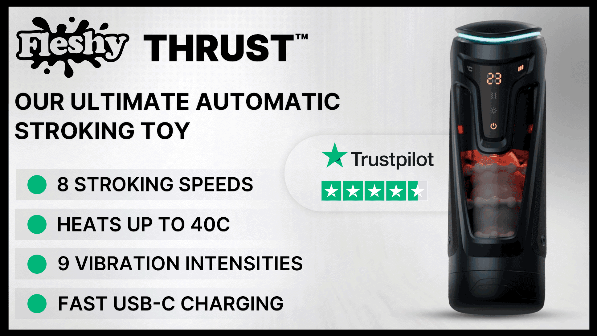 Fleshy Thrust Automatic Male Masturbator: Ultimate Pleasure